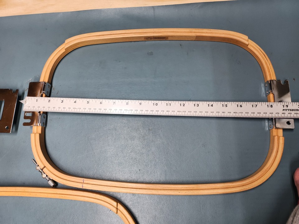 Tajima Brother SWF Wooden Hoop Frames Set Of 3 Large 495mm 595 12.25×16 ...