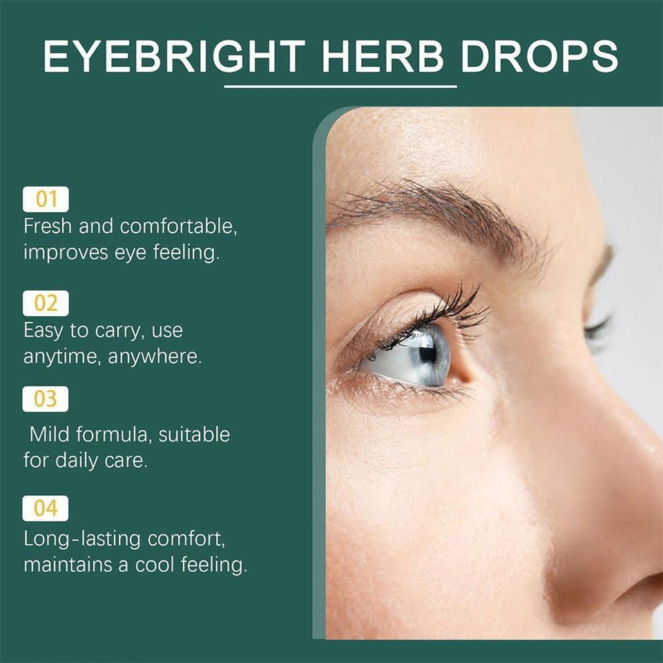Eyebright Herb Drops 5 in 1 Formula Drops for Eye Strain Relief & Sight ...