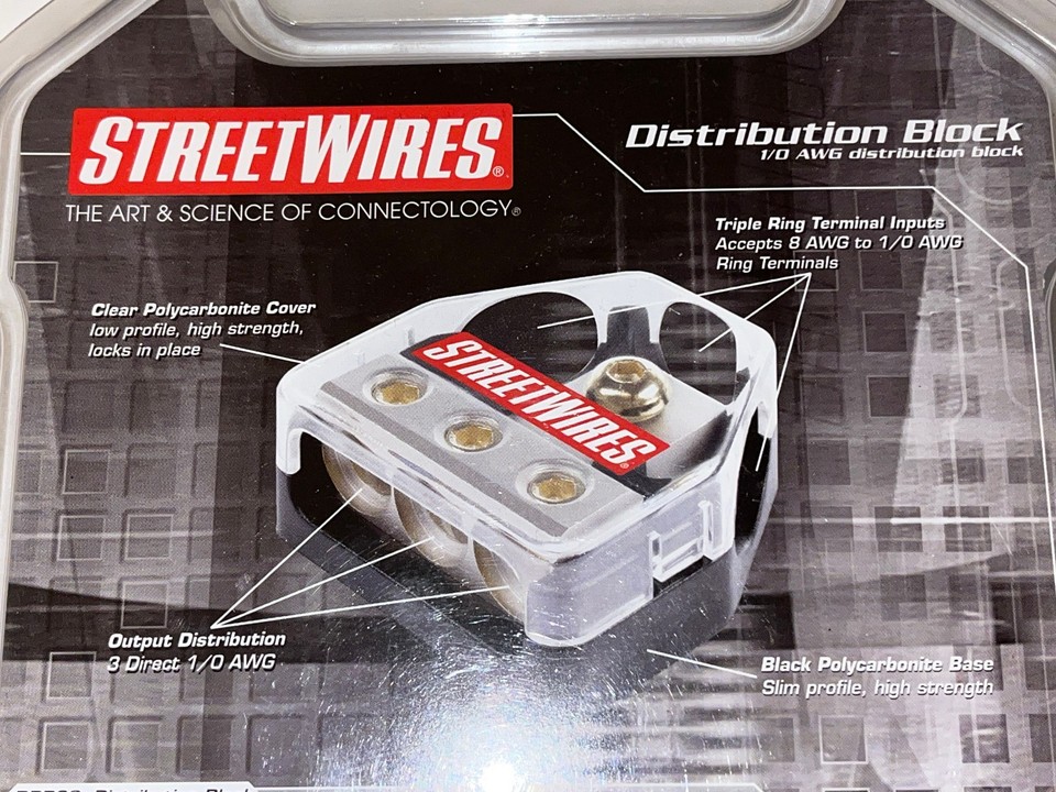 STREETWIRES DBR30 3-WAY POWER DISTRIBUTION BLOCK BRAND NEW | eBay