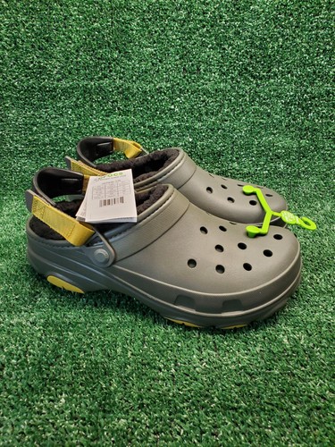 Crocs All Terrain Off Road Lined Clogs Olive Green Mens 10 Womens 12 | eBay
