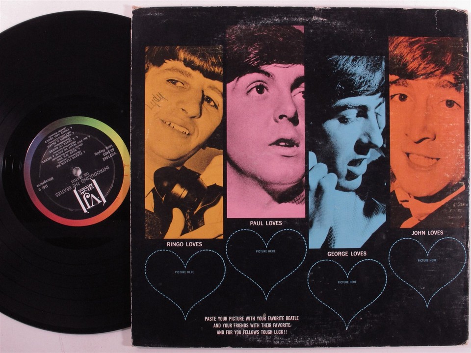 BEATLES Songs, Pictures And Stories... VEE-JAY LP mono die-cut gatefold ...