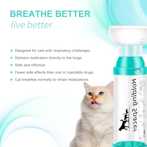 Cat Inhaler Spacer, Aerosol Chamber for Cats and Kittens with Breathing ...