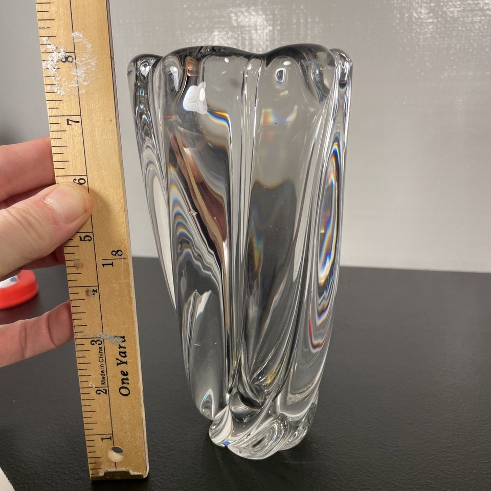 Vintage Orrefors Edvin Ohrstrom Signed Waterfall Swirl Vase Limited ...