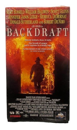 Backdraft (VHS,1991) Kurt Russell, Donald Sutherland, Robert De Niro NEW! SEALED 96898107839| eBay
