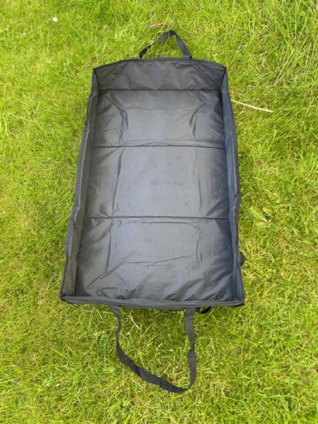 Carp Fishing Roll Up Unhooking Mat WITH SIDES Carry Cradle Black | eBay UK