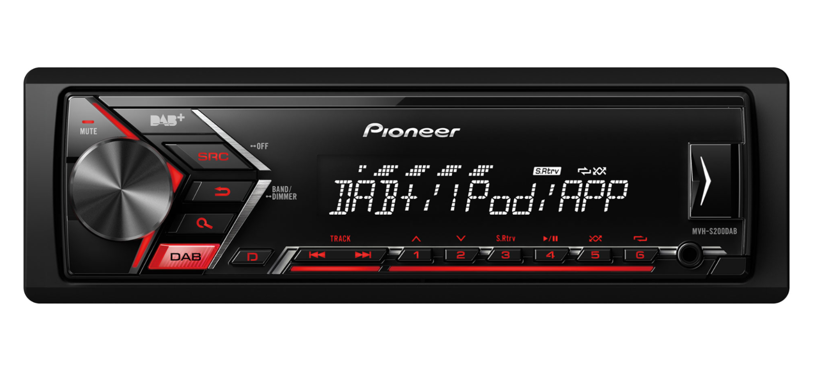 Pioneer MVH-S200DAB DAB/DAB+ Digital Radio Tuner UBS Aux iPod iPhone ...
