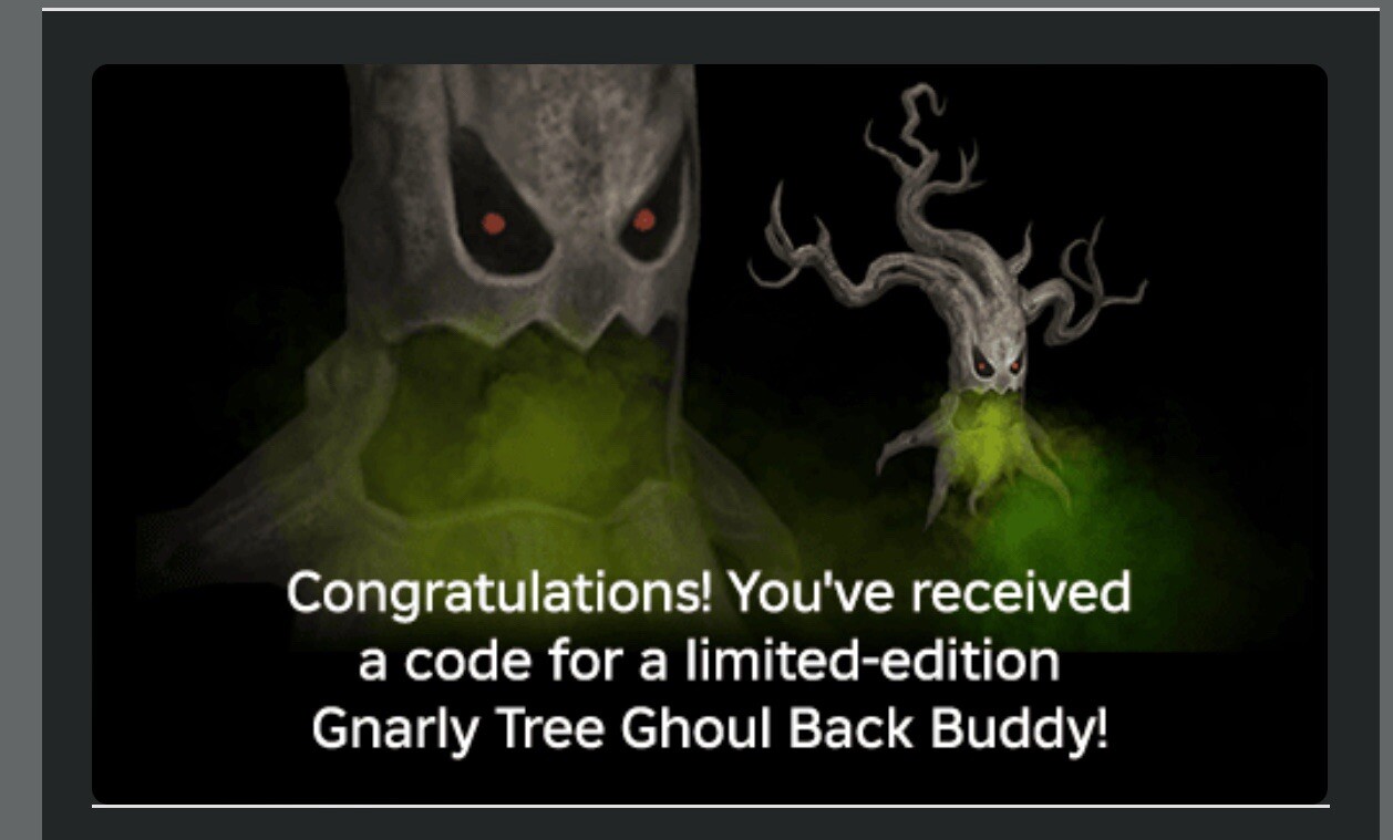 Roblox Gnarly Tree Ghoul Item Code W/Effects | eBay