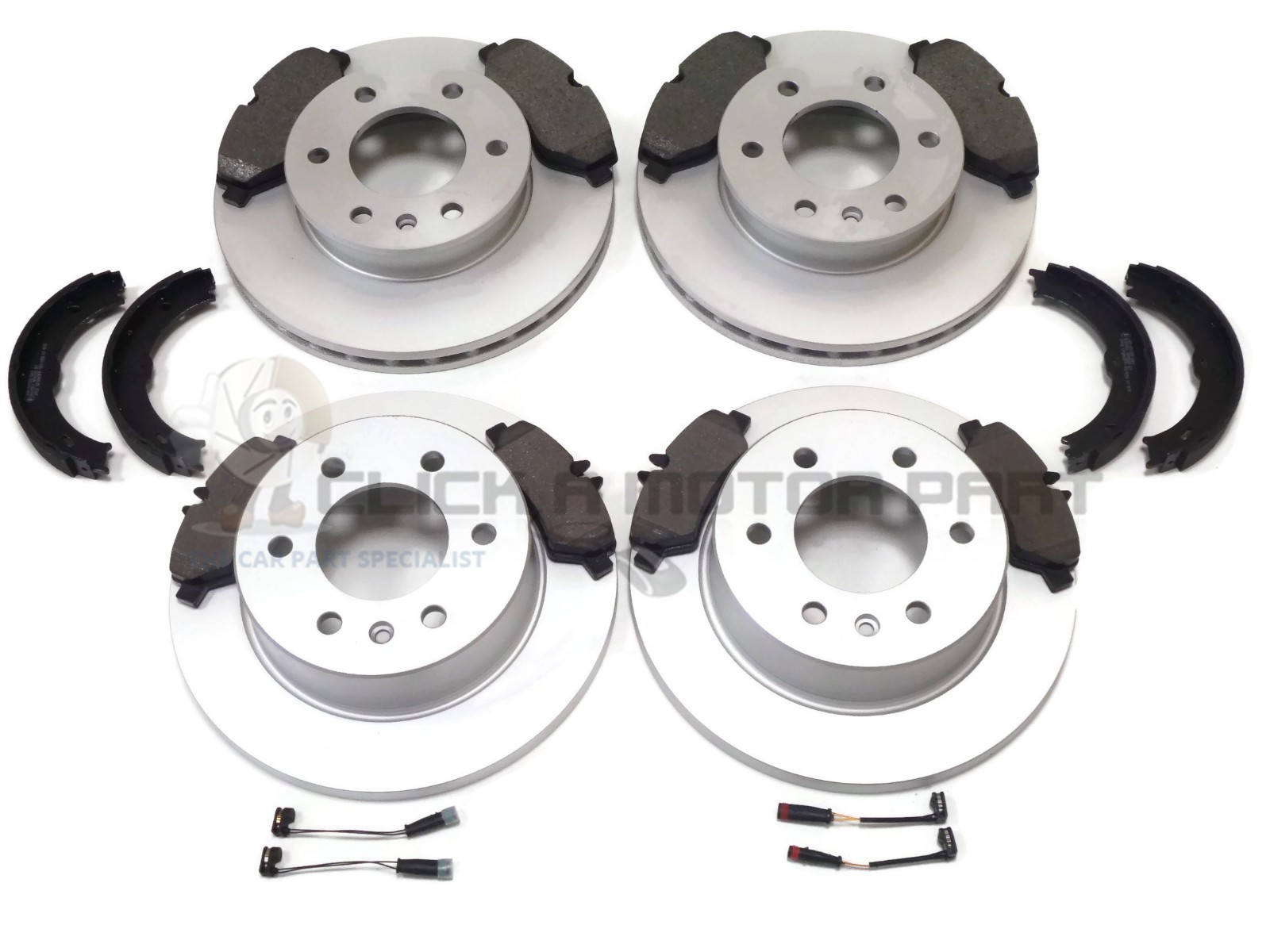 MERCEDES SPRINTER 2006-2016 FRONT REAR BRAKE DISCS PADS SENSORS ...
