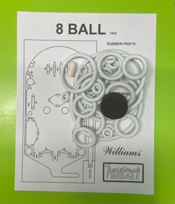1952 Williams 8 Ball Pinball Machine Rubber Ring Kit | eBay