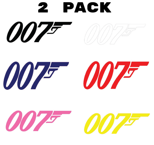 007 James Bond Sticker Vinyl Decal Gun Wall Car Window Truck Bumper ...