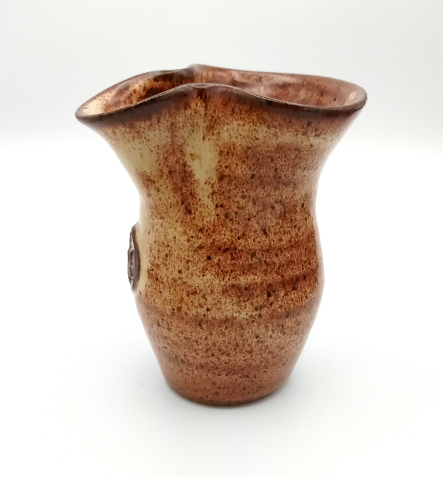 Pottery Syrup Small Pitcher, Maple Leaf Embossed, Stamped "Maine" and ...