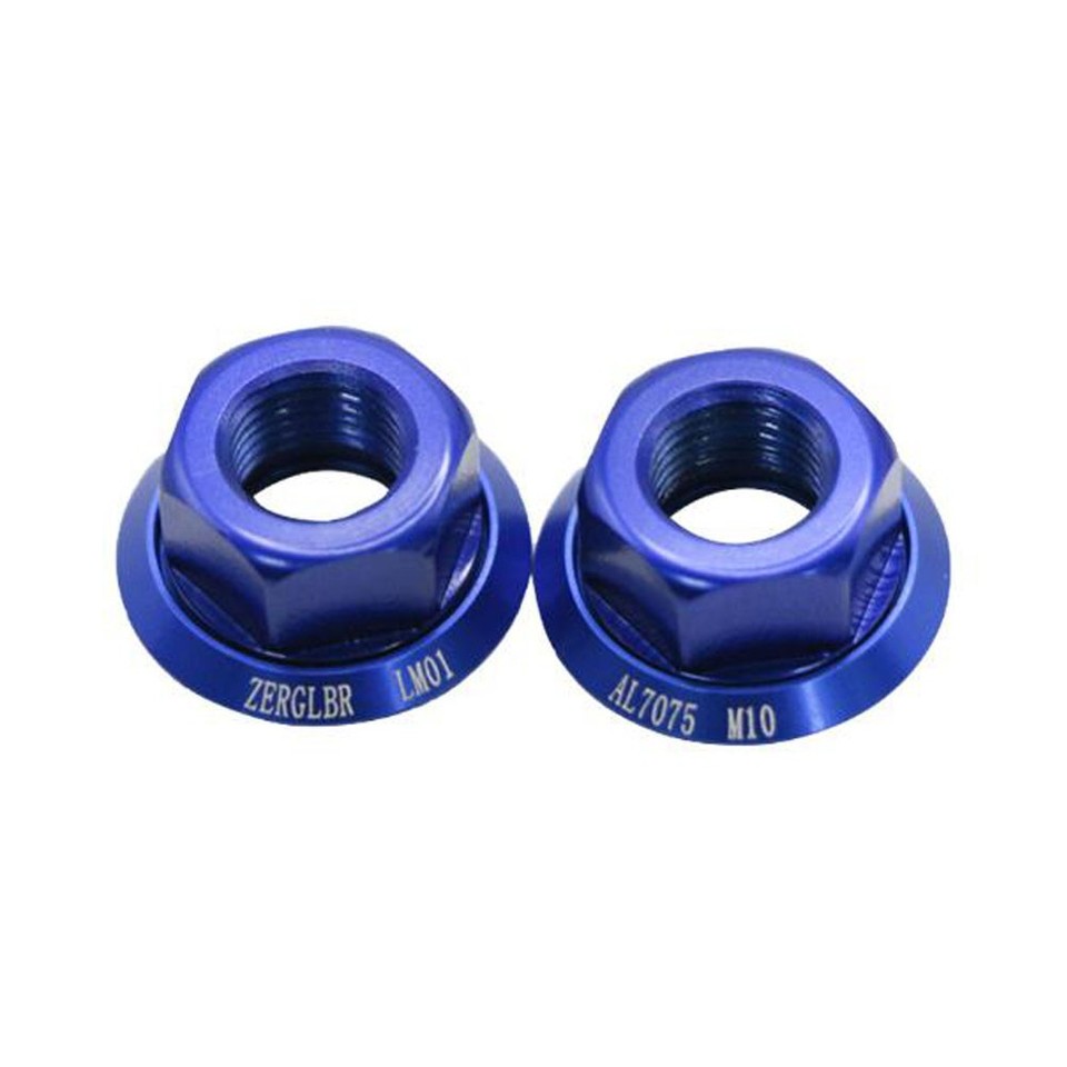 2pcs Wheel Hub Axle Nuts 7075 Aluminum Alloy M10*P1.0 Screw Nut For ...