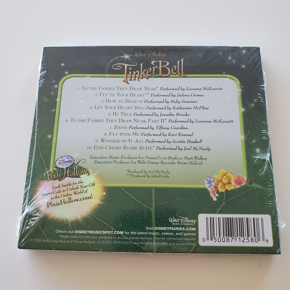 TinkerBell Soundtrack (CD, 2008) Disney Fairies, BRAND NEW, SEALED ...