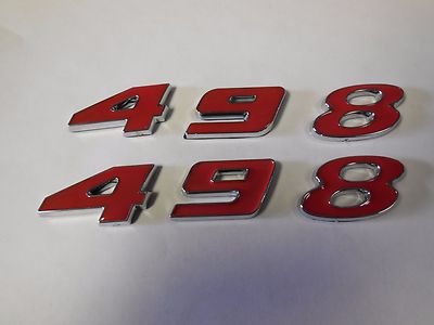 GM FORD MOPAR 498 STROKER ENGINE ID FENDER HOOD SCOOP QUARTER EMBLEMS ...