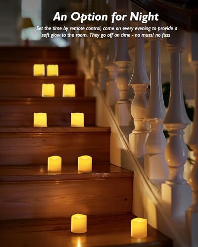 400+ Hour Remote Control Candles 2/4/6/8H Timer LED Votive Candles ...