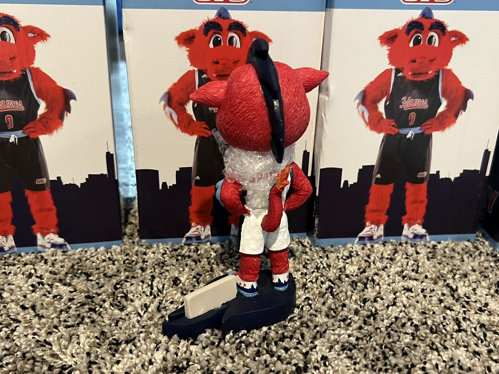 UNIVERSITY OF ILLINOIS CHICAGO UIC Sparky Mascot Bobblehead SGA Bobble ...
