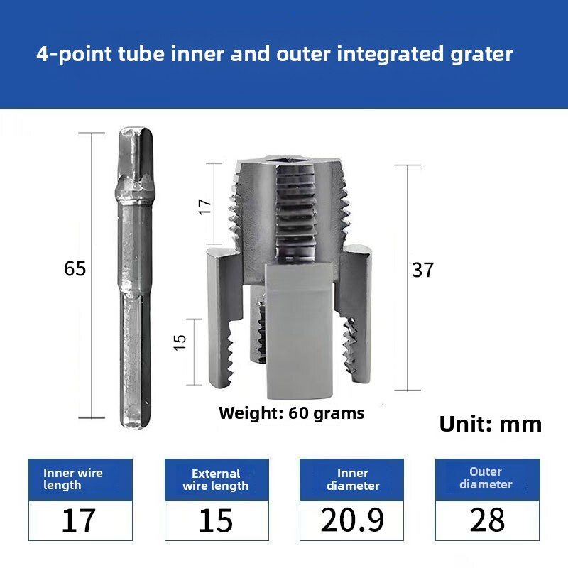 Integrated Internal & External Pipe ThreadingTool, PVC Pipe -Threader ...