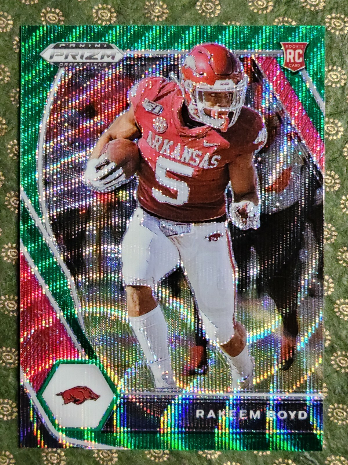 2021 Panini Prizm Draft Picks #152 Rakeem Boyd RC GREEN WAVE PRIZM ...