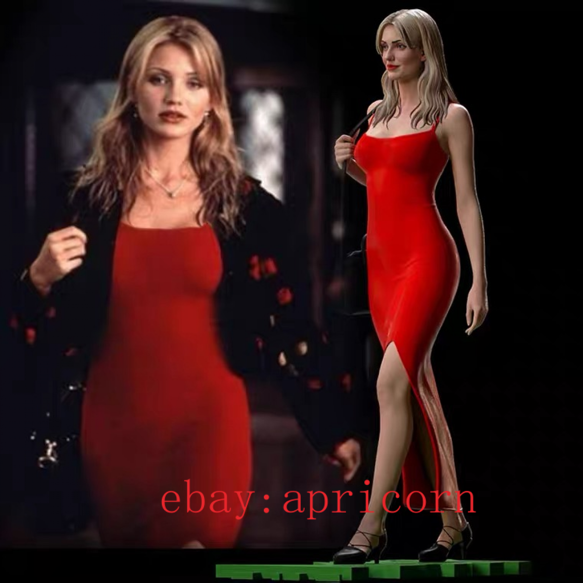Cameron Diaz The Mask Red Dress