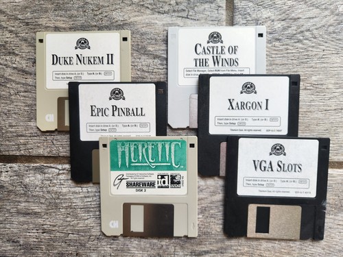 Lot of 6 Classic Dos PC Games - 3.5" Floppy Disks - DUKE NUKEM II ...