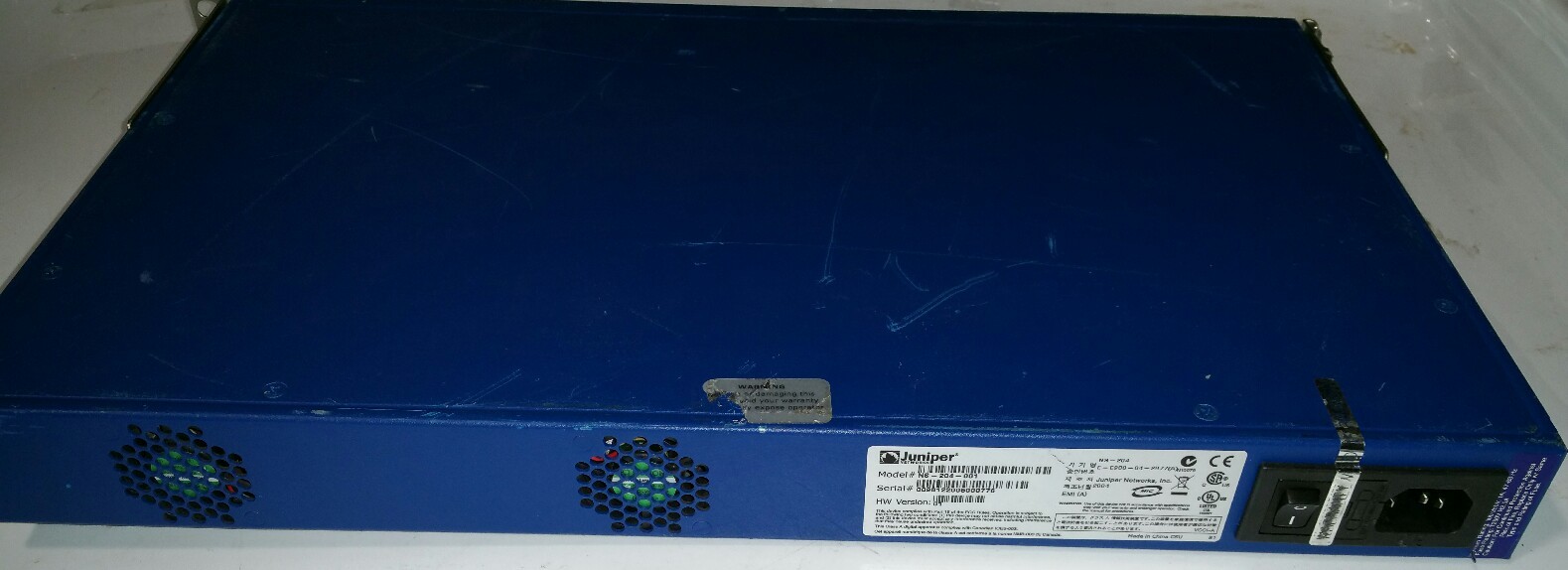 Juniper Netscreen NS-204-001 VPN Firewall V 5.4 SW 4 10/100 | eBay