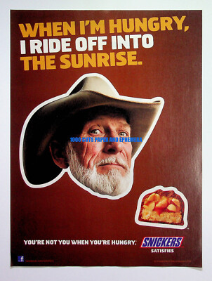 Snickers Candy Bar Mars Inc. 2013 Trade Print Magazine Ad Poster ADVERT ...