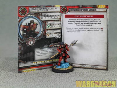 30mm Warmachine WDS painted Khador Forward Kommander Sorscha Kratikoff ...