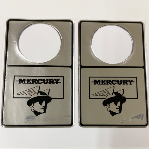 MERCURY MAN Door handle Lock key scratch Guard chrome Trim emblem ...