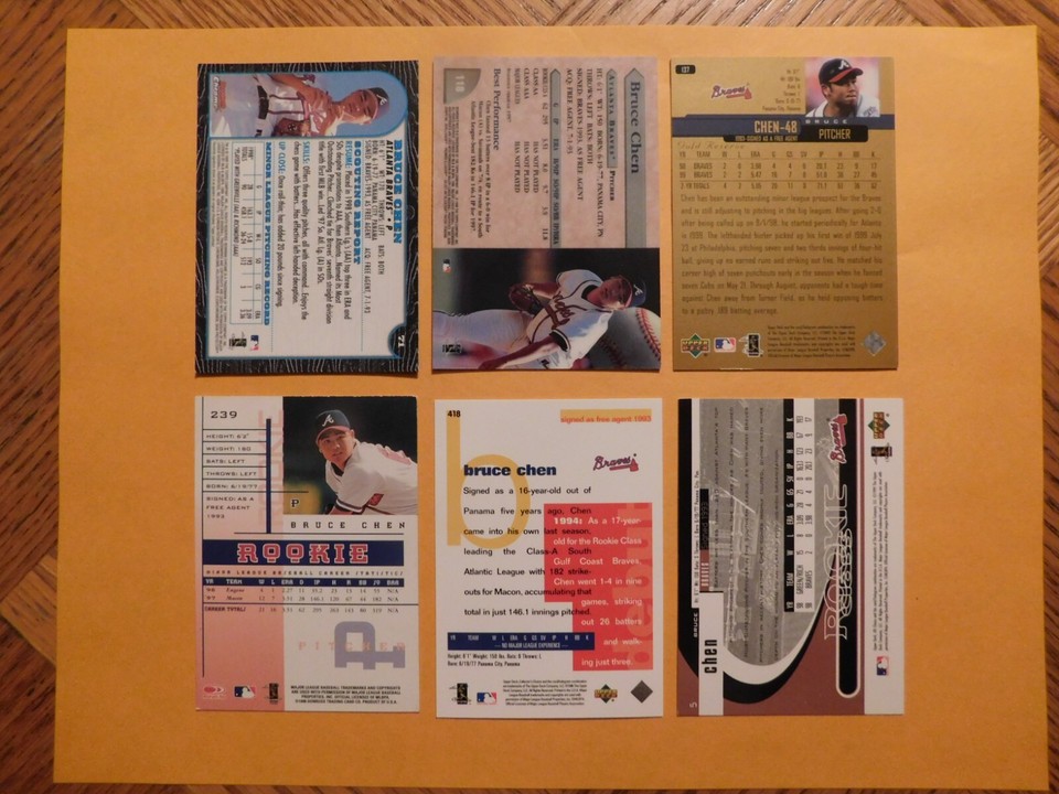 Bruce Chen 6 Card Lot W/ROOKIES!!!! | eBay