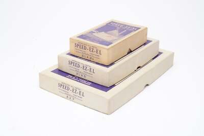 Speed-EZ-EL Set of 3 easels: 2 1/3 x 3 1/2, 3 1/2 x 5, and 5x7, white ...