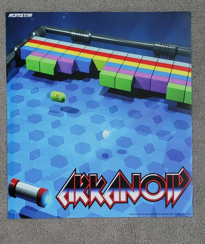 arkanoid arcade side art set | eBay