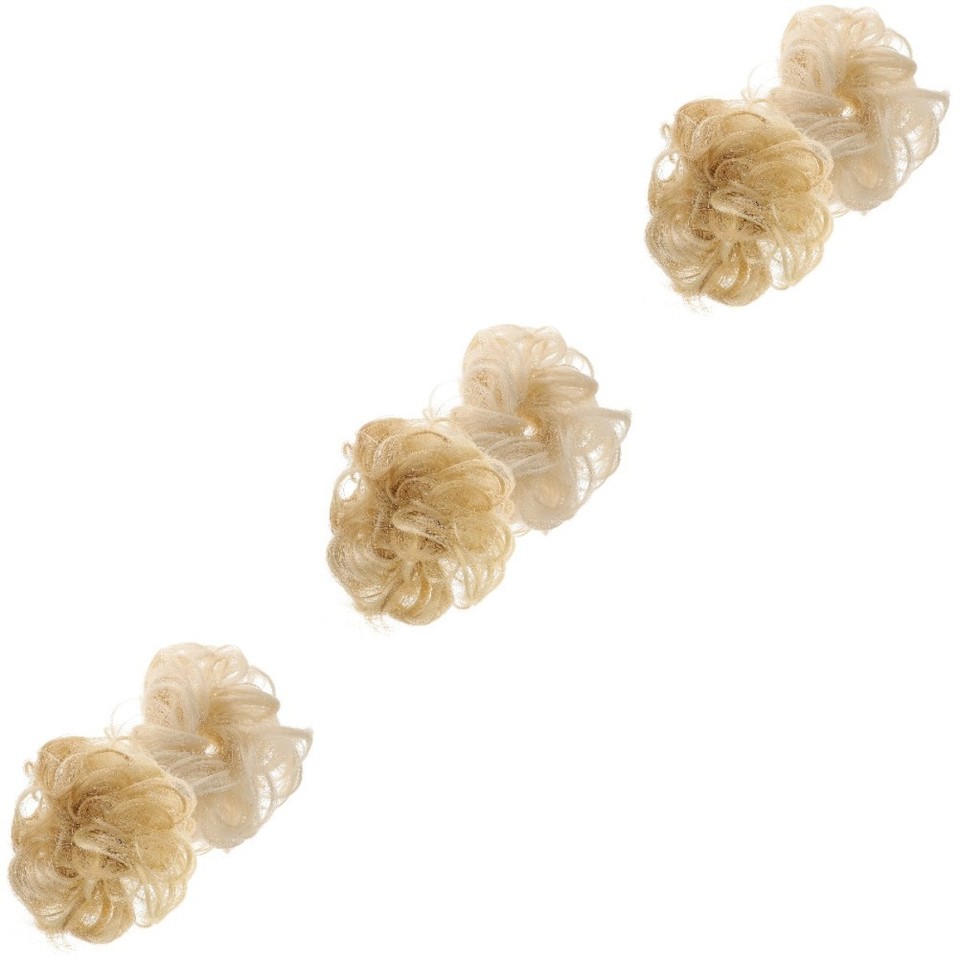 2 Pcs Synthetic Hair Bun Extensions Curly Messy Bun Hair Piece Hair Tie ...