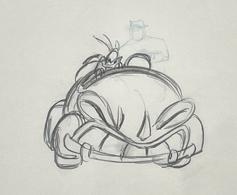 Who Framed Roger Rabbit Benny the Cab Production Drawing Animation ...