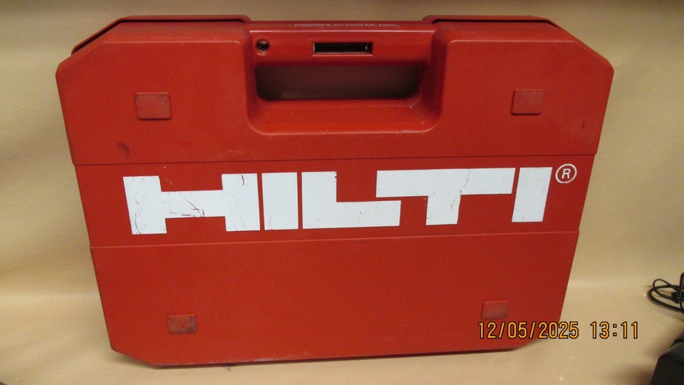 Hilti dx e37 powder actuated concrete nail gun case w/ accessories | eBay