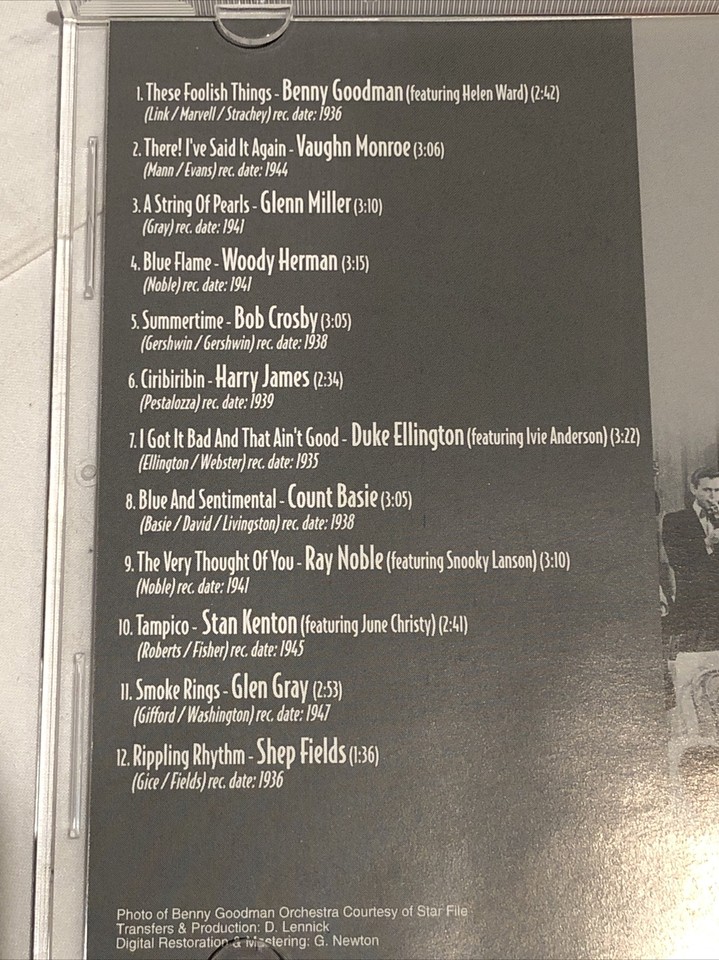 The BEST of BIG BAND Volume 3 - CD 2004 - DSSP Canada, Jazz Swing Music ...