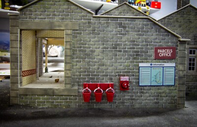 OO Gauge Station Fire Buckets Suited to Steam ERA and Heritage station ...