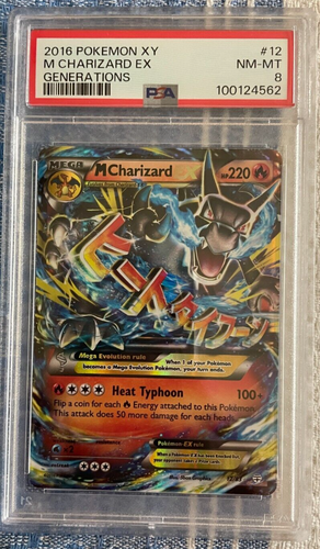 M Charizard EX 12/83 Generations Holo Pokemon Card PSA 8 NM-Mint 2016 ...