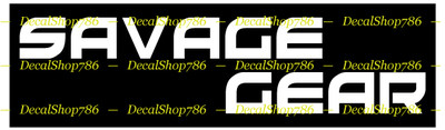Savage Gear II - Outdoors Sports / Fishing - Vinyl Die-Cut Peel N ...