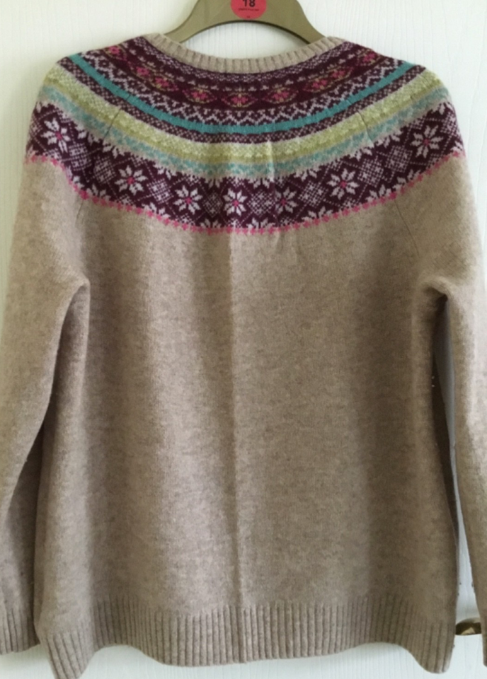 Heyton fairisle yoke jumper 20 lambswool blend | eBay UK