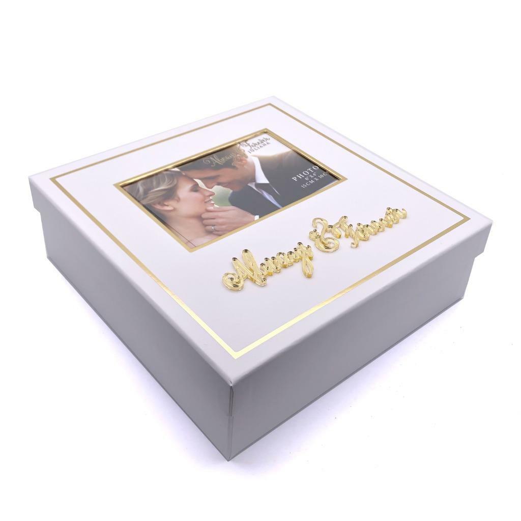 Golden Wedding Anniversary Keepsake Boxes