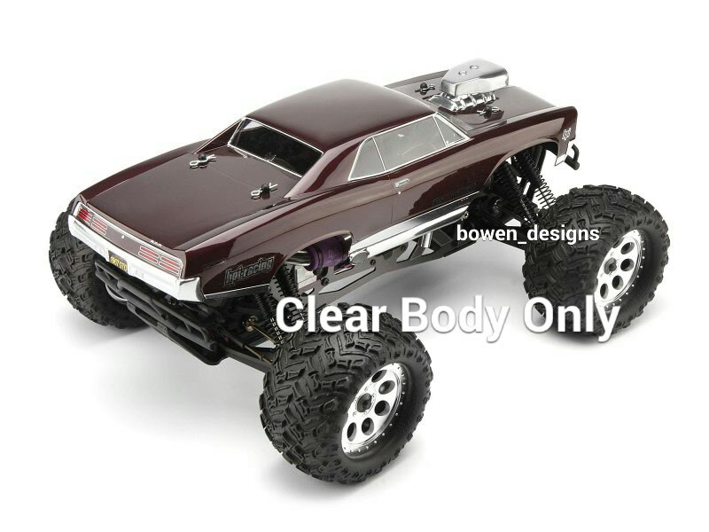 HPI Racing 1967 Pontiac GTO Clear 1/8 Body Shell HPI17000 Savage Summit ...
