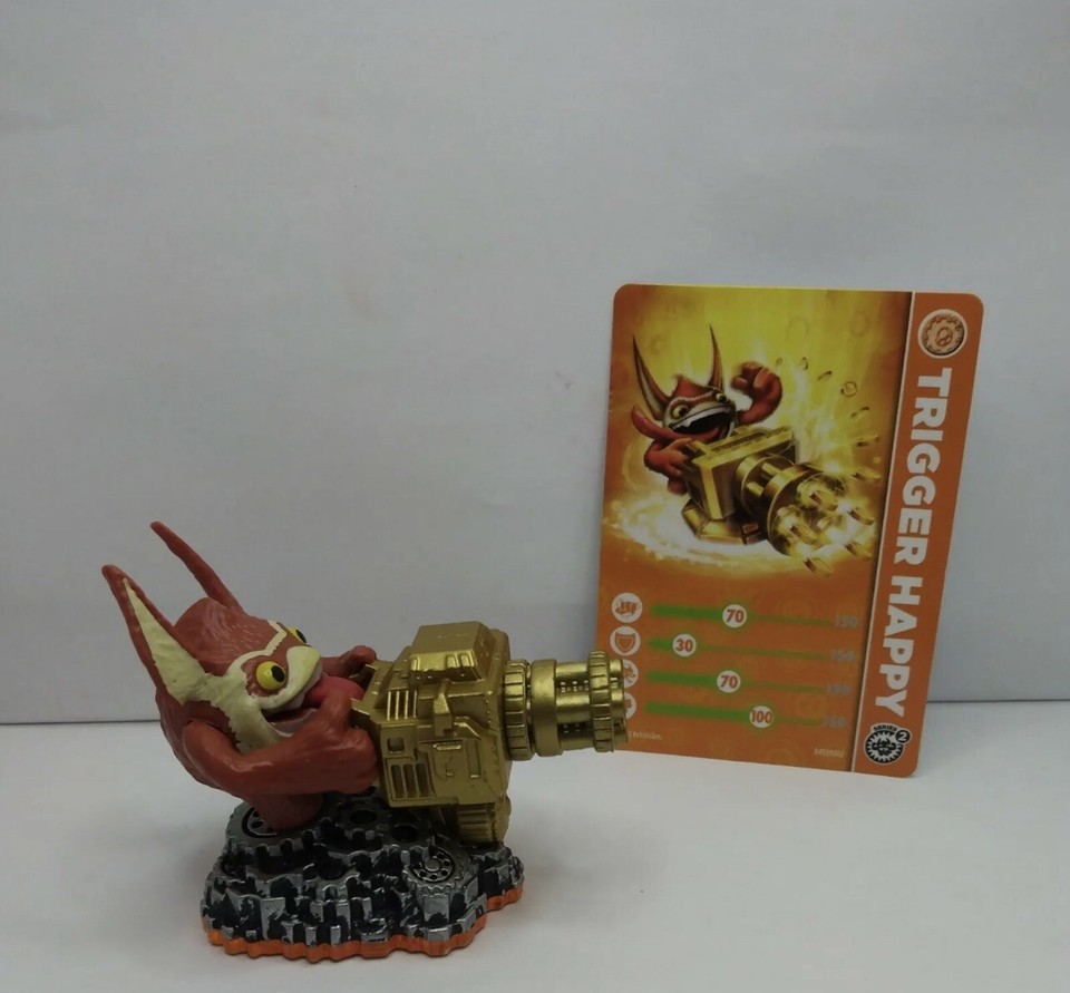 Skylanders Giants TRIGGER HAPPY Figure w/ card Sticker And Code | eBay