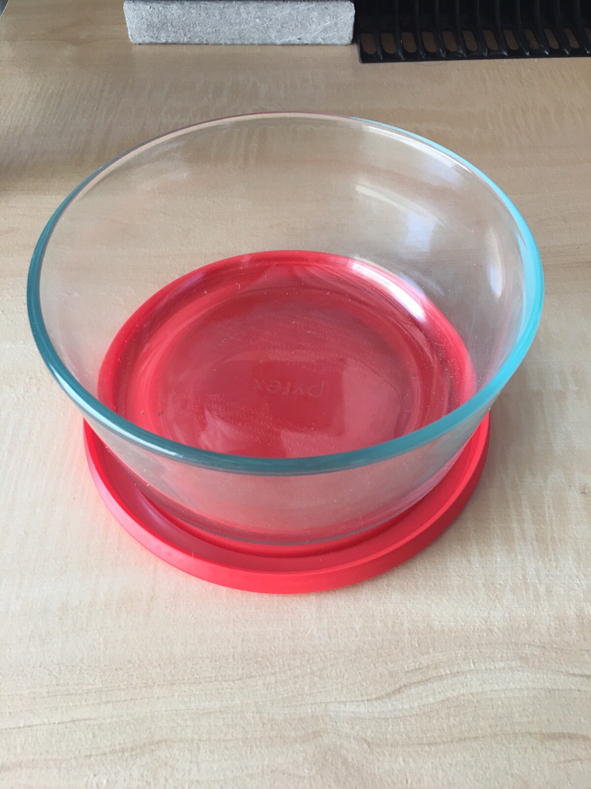 pyrex 4 cup storage bowl w/ RED LID | eBay