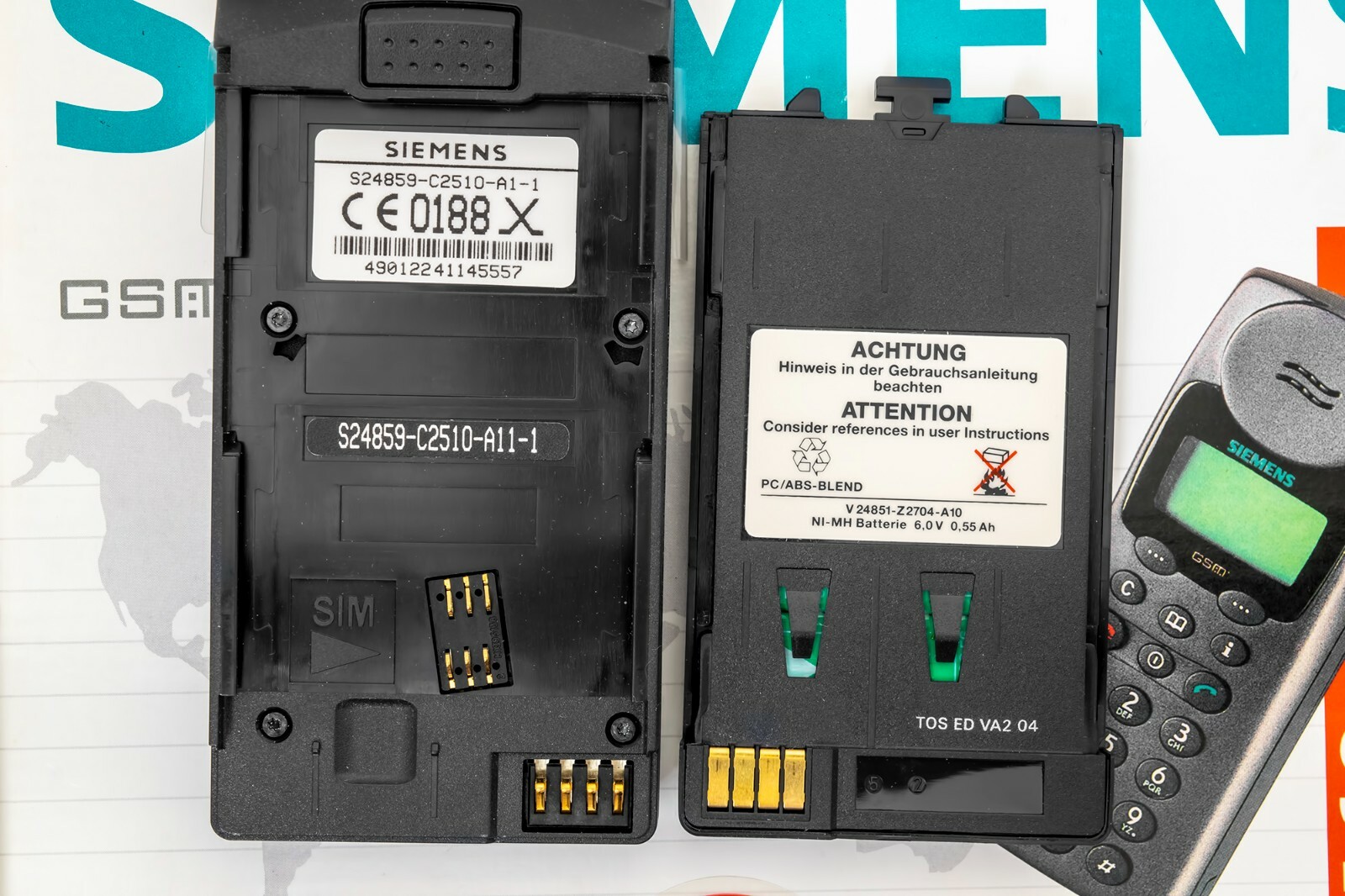 Boxed & Never Used Siemens S3+ Hand Portable Mobile Phone 1994 Germany ...