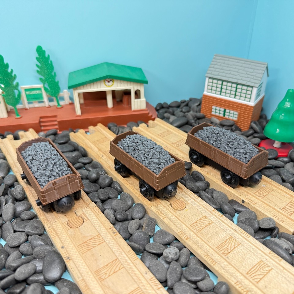 Wooden Railway 3 China Clay Train Custom Made Choose Color | eBay