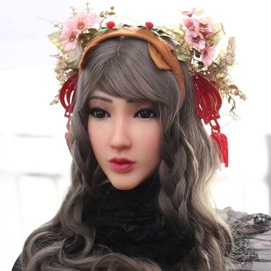 Silicone Female Headwear Masks Angel Face Mask Props Halloween ...