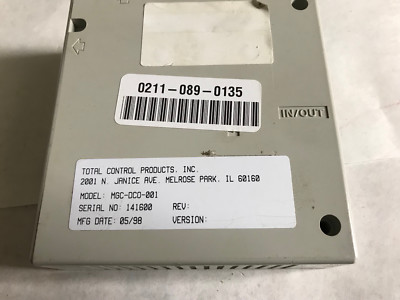 NEW OLD TOTAL CONTROL MGC-DCO-001 I/O MODULE,TOTAL CONTROL MGC-DCO-001 ...