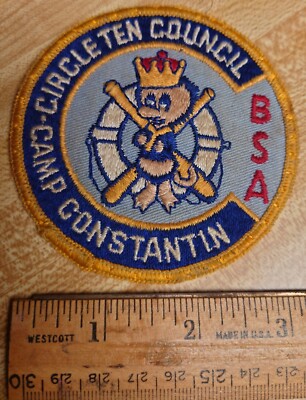 VINTAGE CIRCLE TEN COUNCIL CAMP CONSTANTIN BSA PATCH NR BOY SCOUTS OF ...
