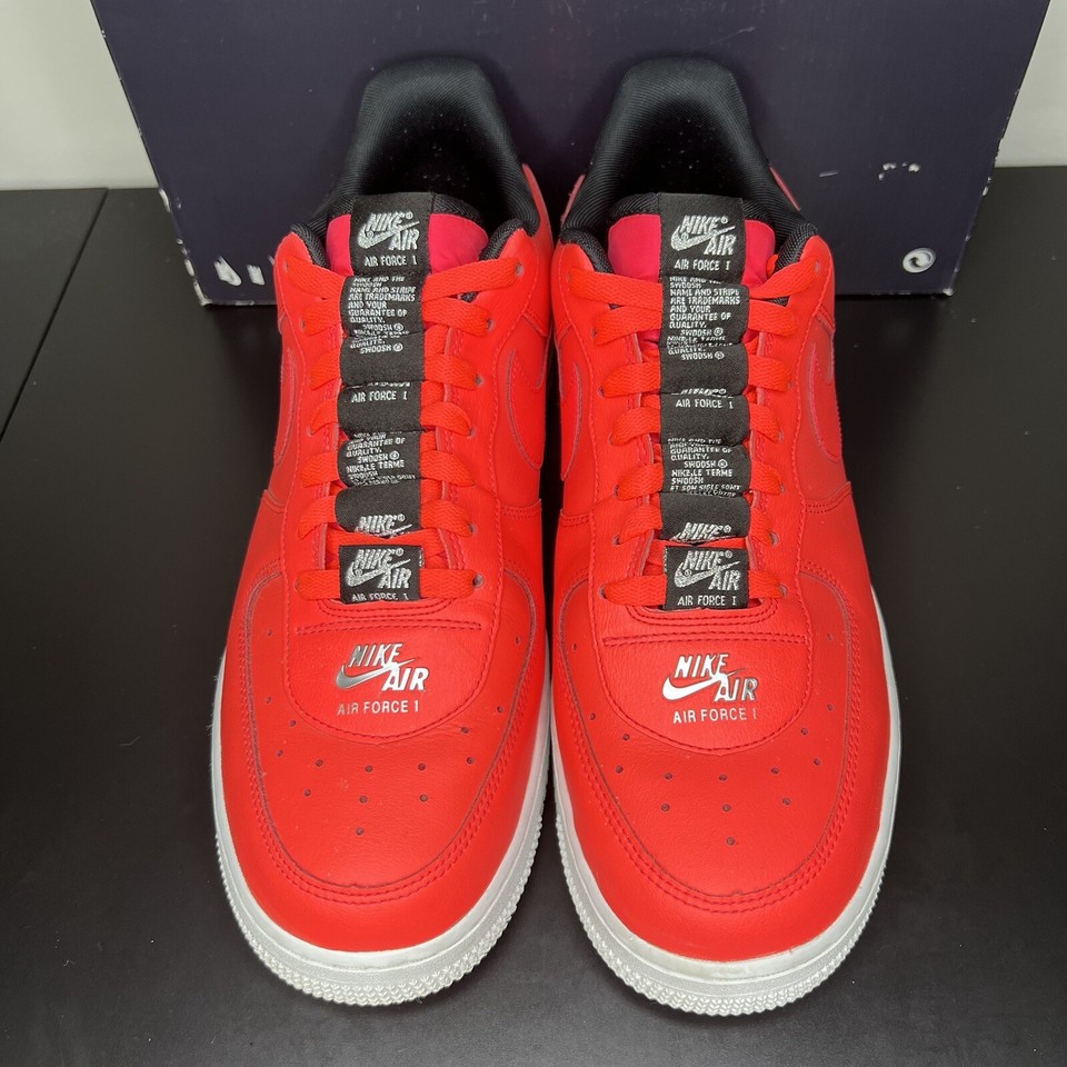 Size 10.5 - Nike Air Force 1 '07 LV8 Double Air Pack - Laser Crimson ...