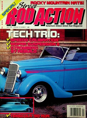 Street Rod Action Magazine Temecula '90 Run July 1990 042723R | eBay